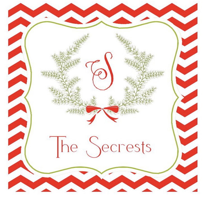 Christmas Holiday Sticker Gift Enclosure Card Address Label | Etsy