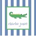 Alligator Sticker, Enclosure Card, Book Plate or Address Label - Set of ...