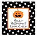 Halloween Pumpkin Sticker Gift Tag or Address Label Set of - Etsy