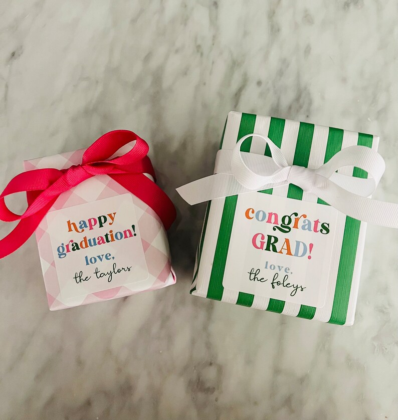 Graduation Sticker, Gift Tag, HAPPY GRADUATION, CONGRATULATIONS - Etsy