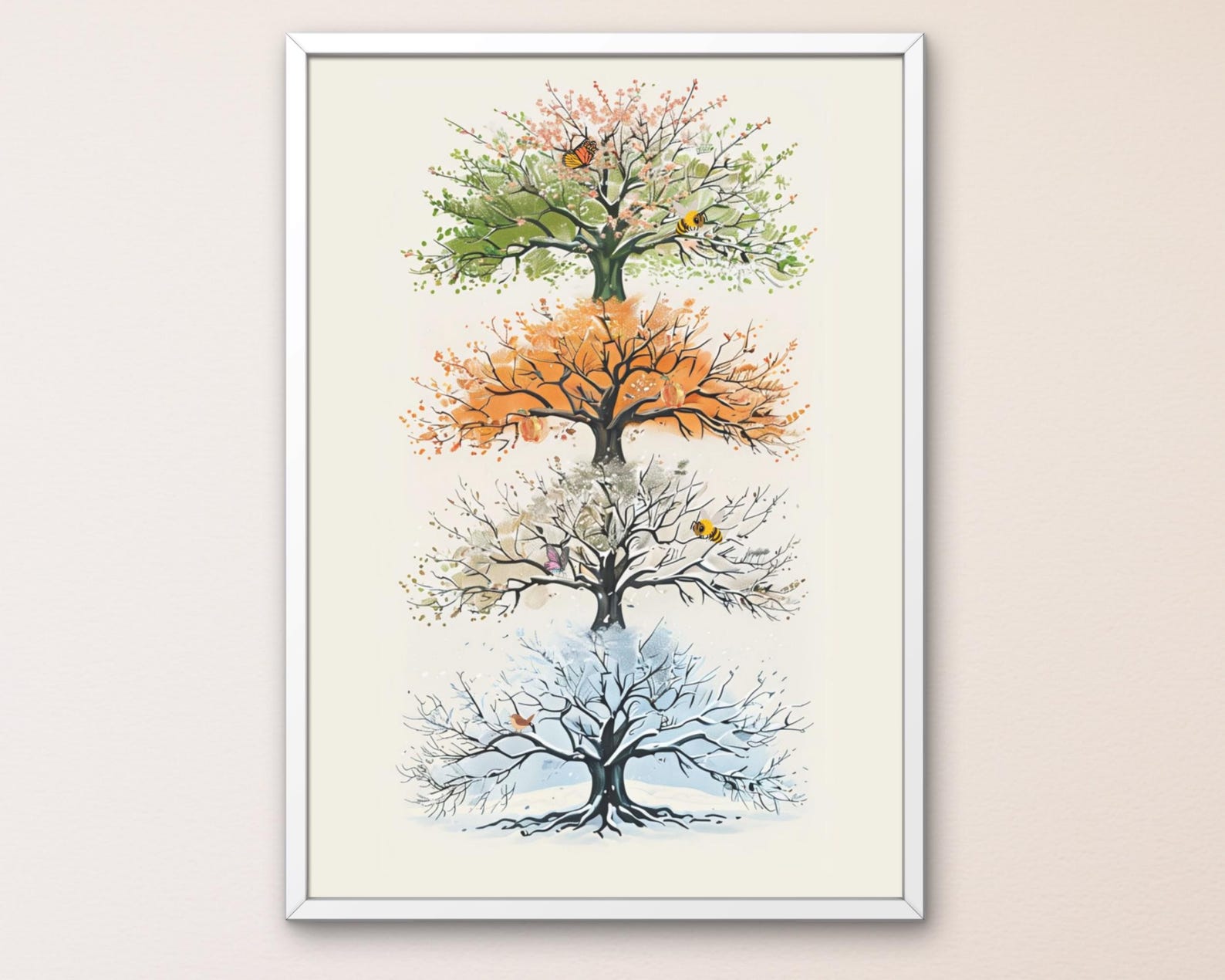 Four Seasons, Digital Download, Digital Art, Printable Art ...