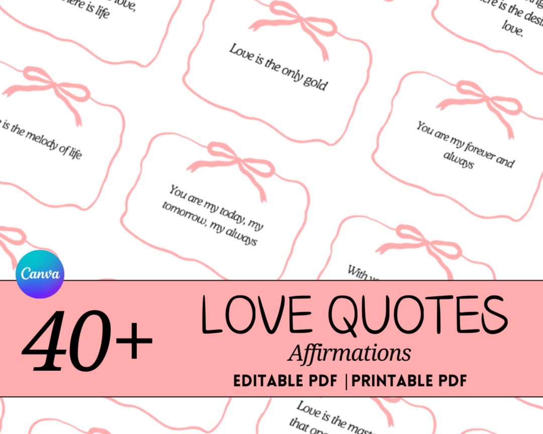 Printable Quotes Templates Printable Love Quotes, Positive Sayings ...