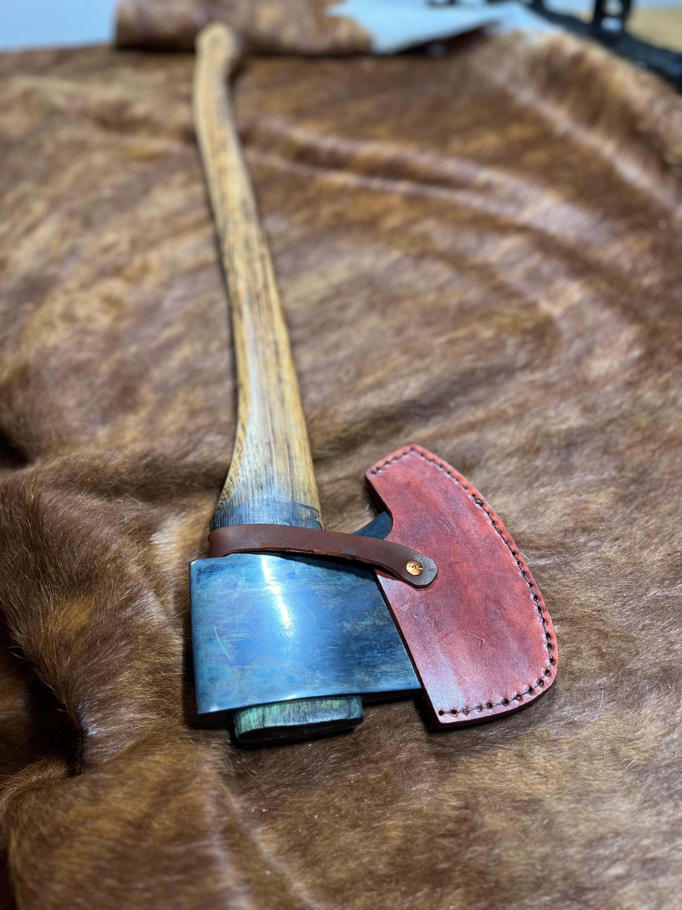 Vintage 4lb Unmarked Plumb Jersey Axe and Oiled Hickory Handle With ...
