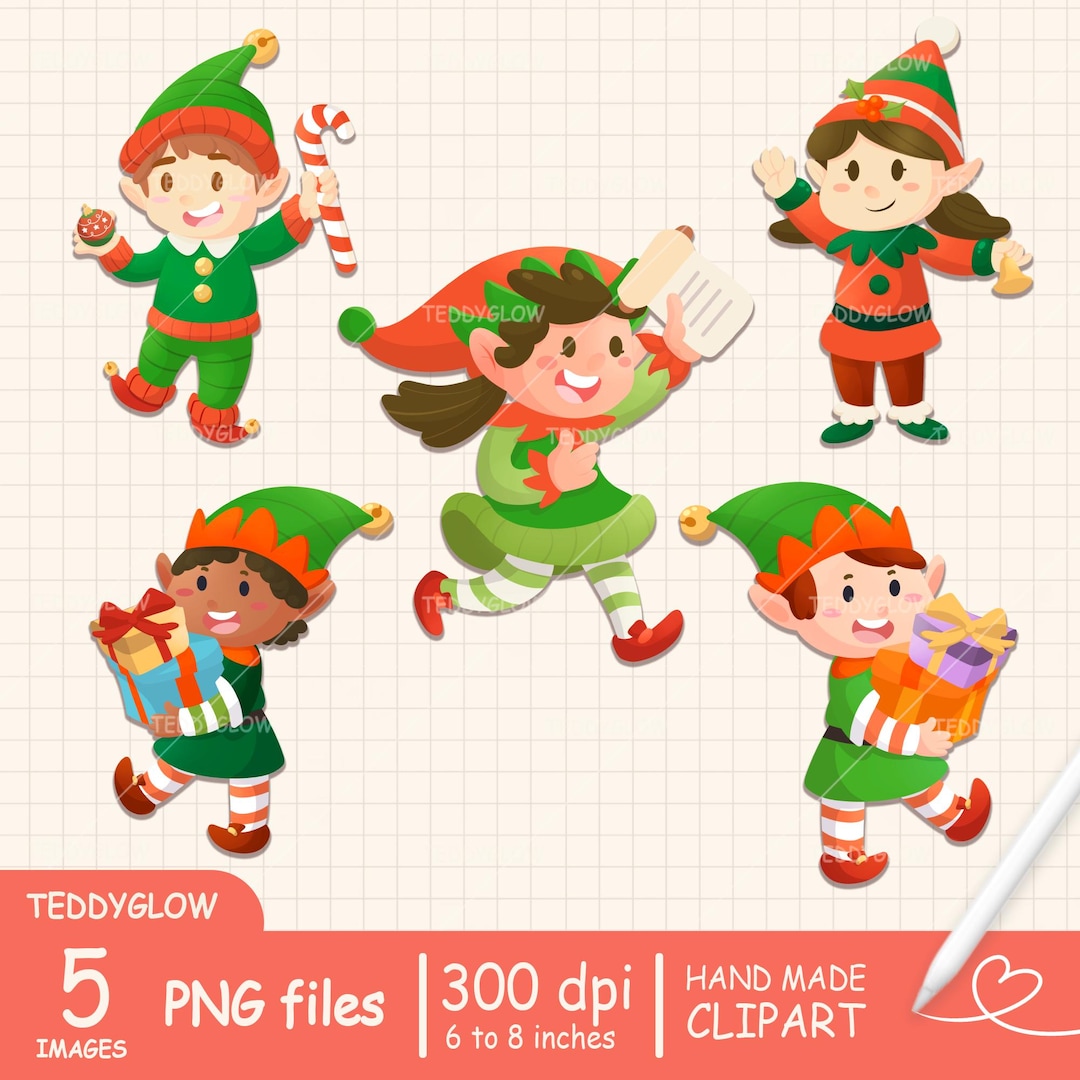 Elf Clipart, Christmas Clipart, Christmas Elves PNG, Christmas Elf ...