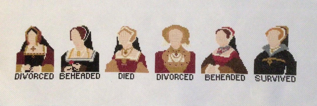 Six Queens of England Cross Stitch Pattern Download - Etsy