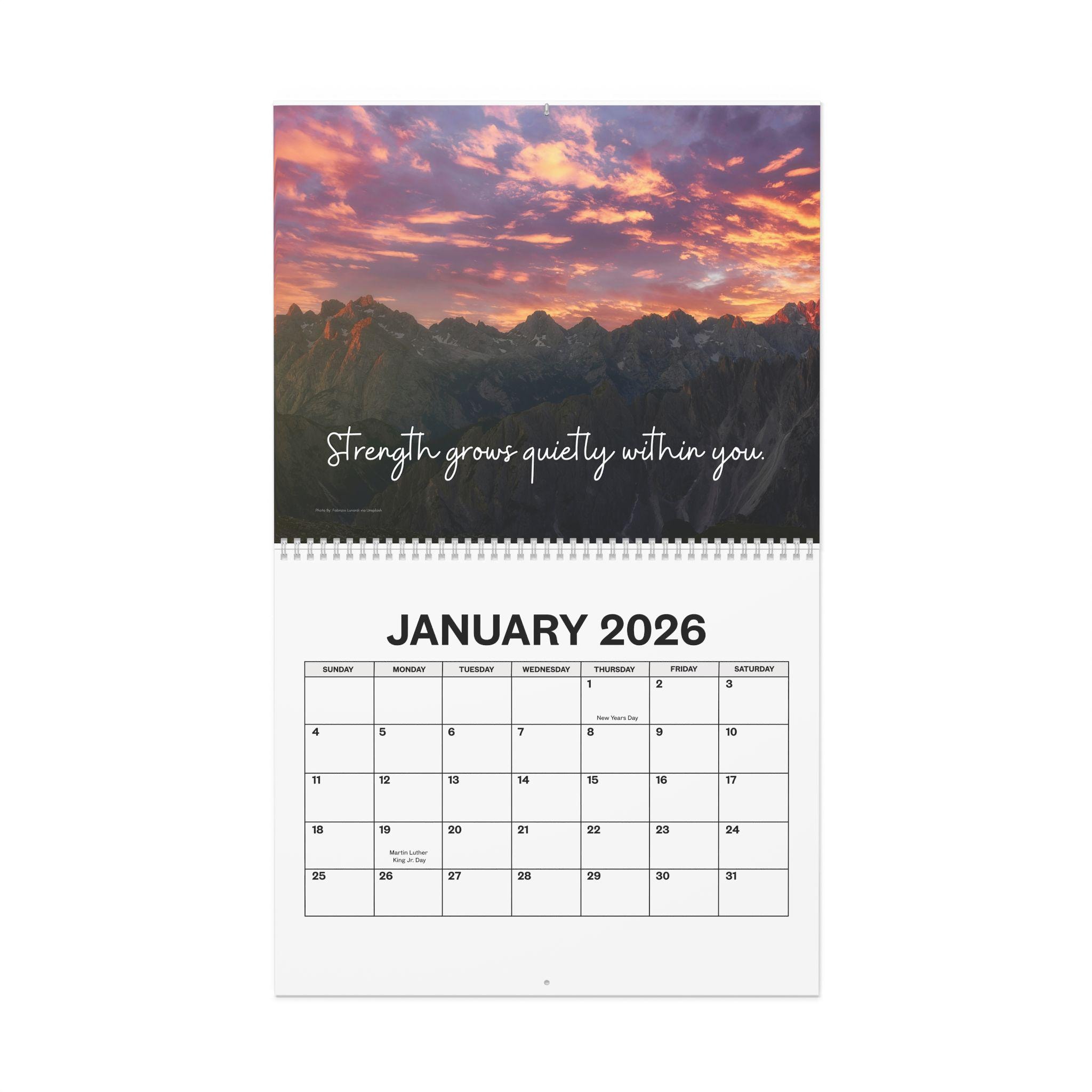 2026 Positive Affirmations Calendar | Uplifting Wall Calendar Gift for ...
