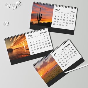 2025 Stunning Sunsets Desk Calendar: A Year of Radiant Beauty - Etsy