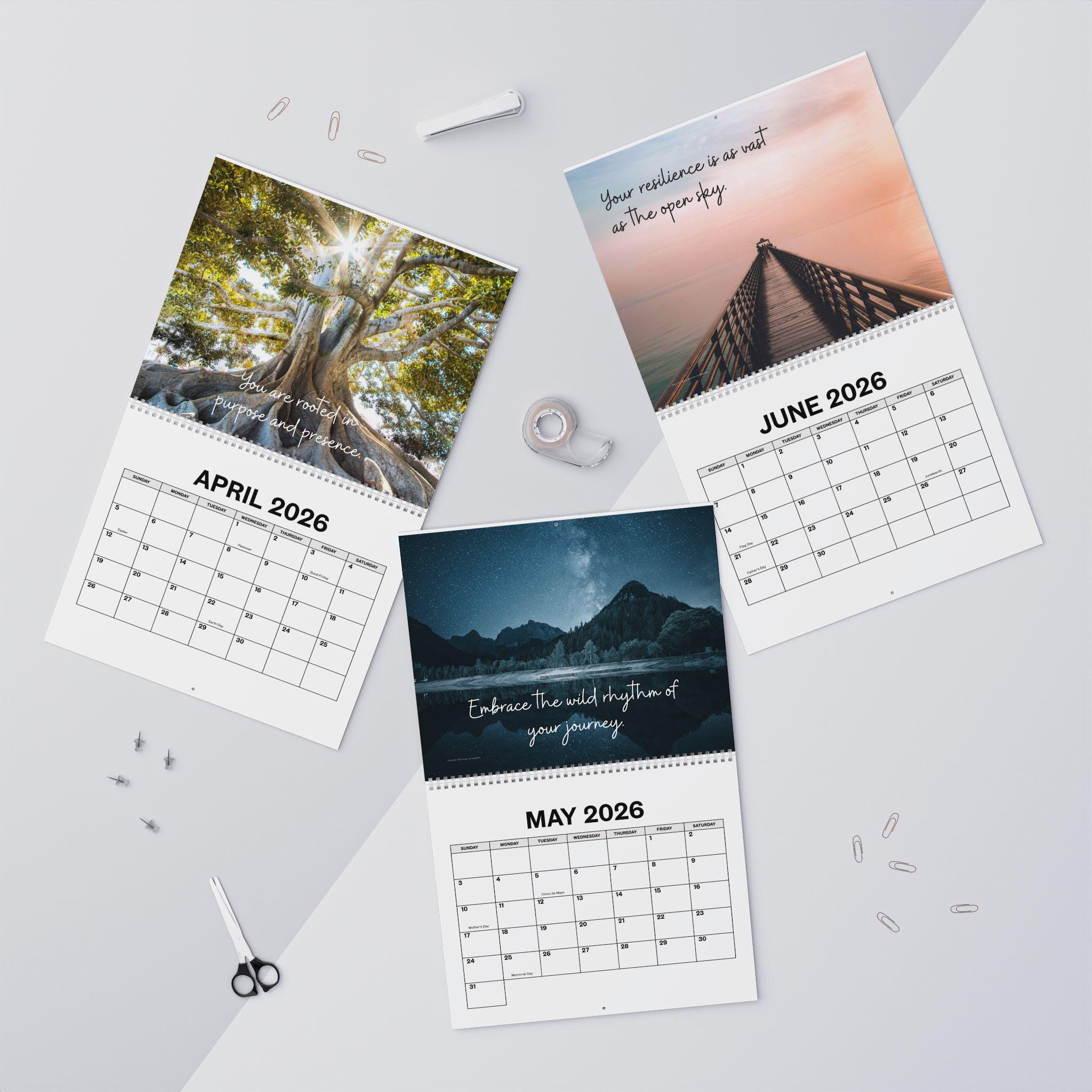 2026 Positive Affirmations Calendar | Uplifting Wall Calendar Gift for ...