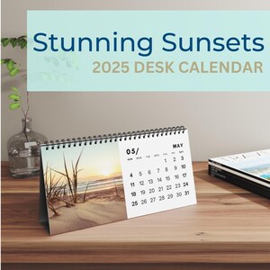 2025 Stunning Sunsets Desk Calendar: A Year of Radiant Beauty - Etsy