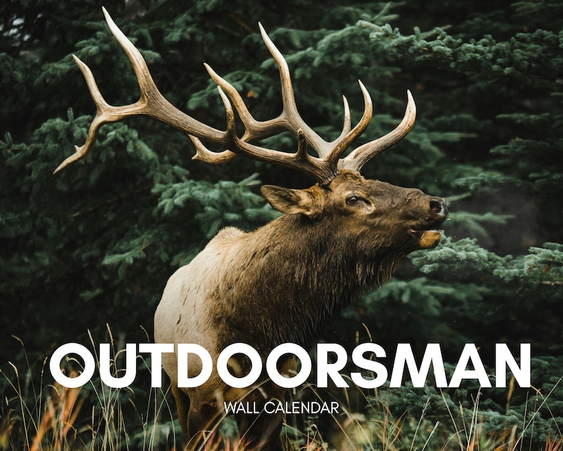 2026 Wildlife Calendar - Hunting, Deer, Elk, Moose - Etsy