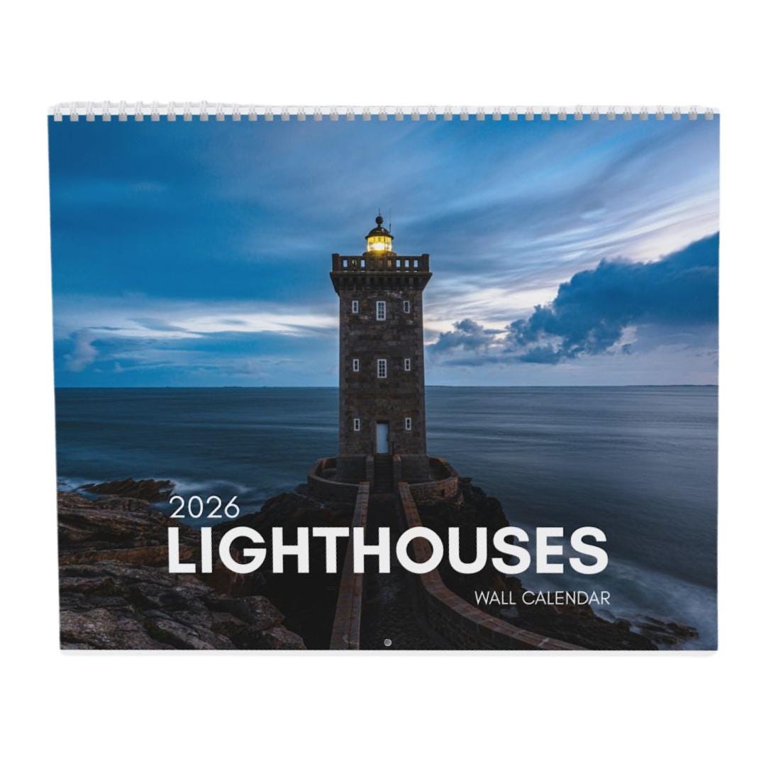 2026 Lighthouse Wall Calendar: Coastal Photography - Etsy