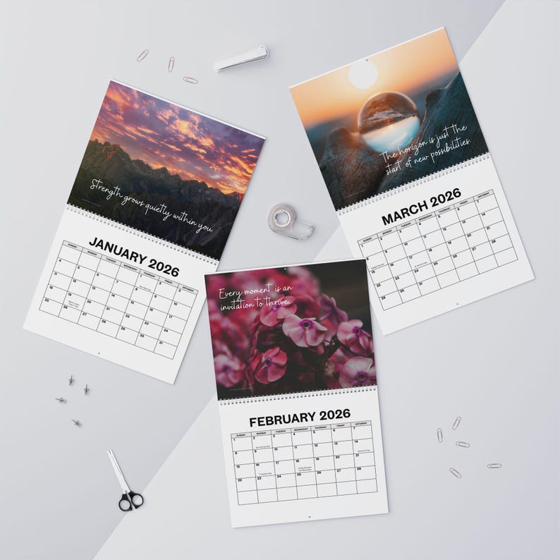 2026 Positive Affirmations Calendar | Uplifting Wall Calendar Gift for ...