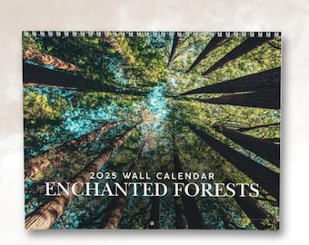 2025 Wall Calendar, A4 Wall Art Calendar 2025, Linocut Calendar ...