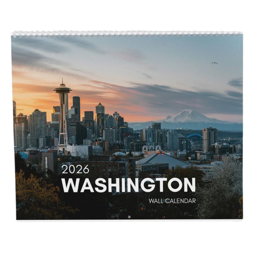 2026 Washington State Wall Calendar: Pacific Northwest Photography - Etsy