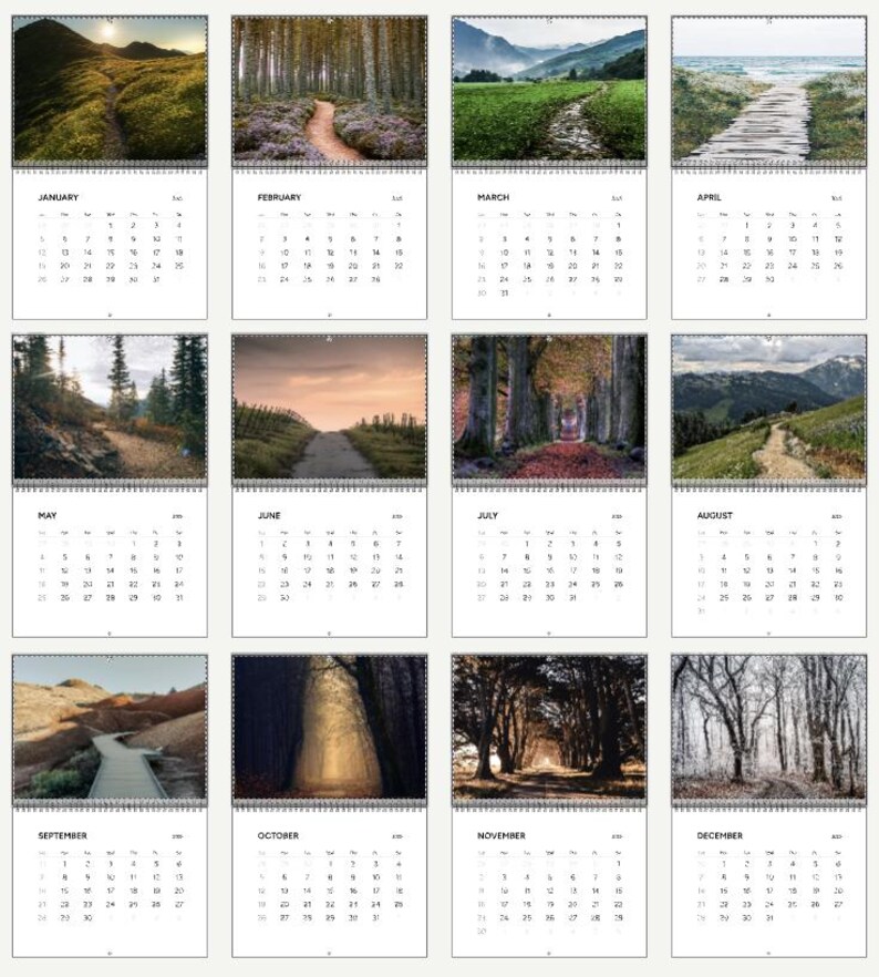 2025 Picturesque Paths Wall Calendar: A Year of Wanderlust and Wonder ...