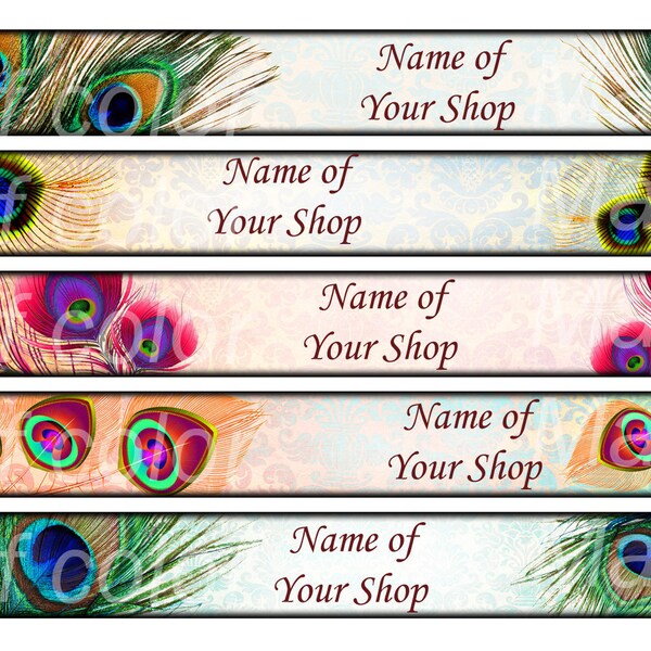 Peacock Banner - Etsy