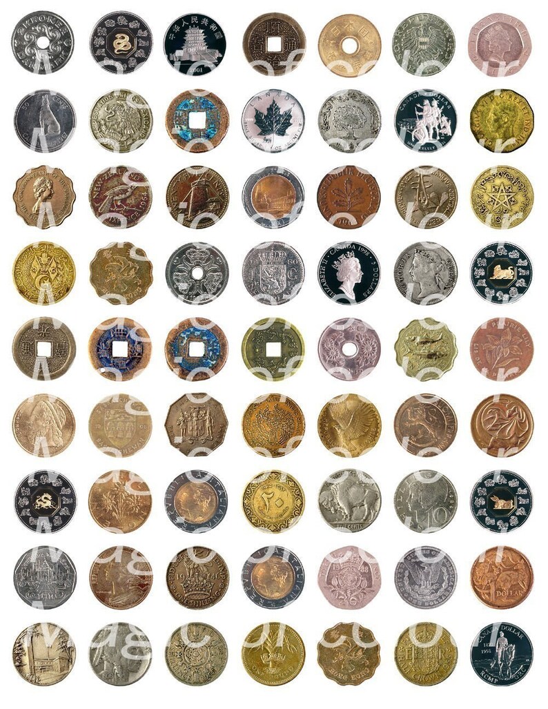 Ancient Coins 63 1 Inch JPG Images Digital Collage Sheet - Etsy