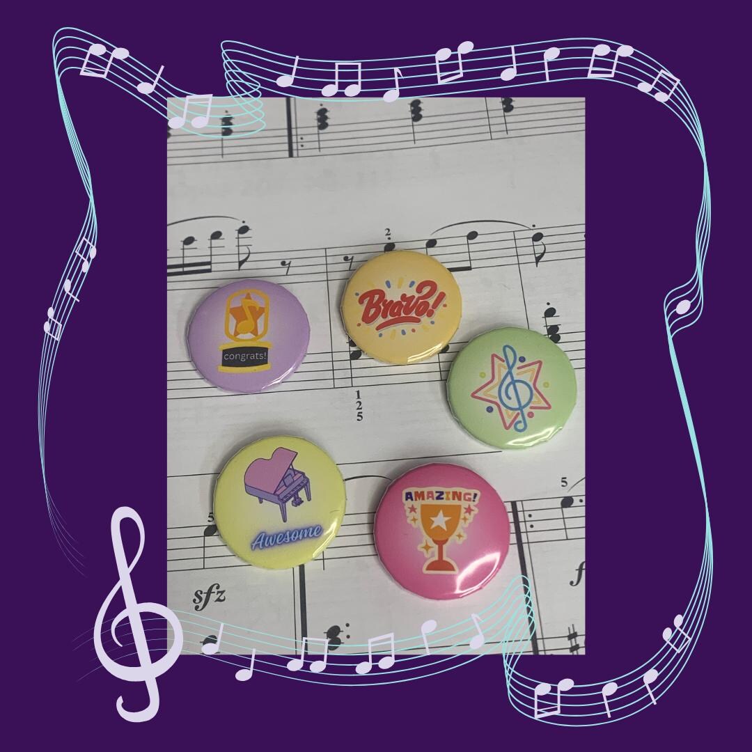 Piano Progress Pins: Encouragement Set - Etsy