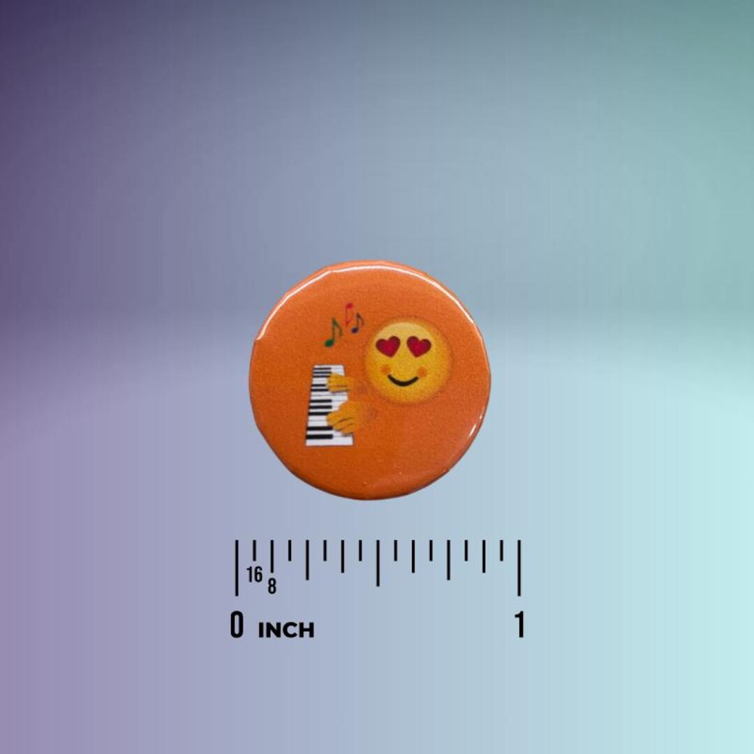Piano Progress Pins - Emoticon: "heart Eyes" - Etsy
