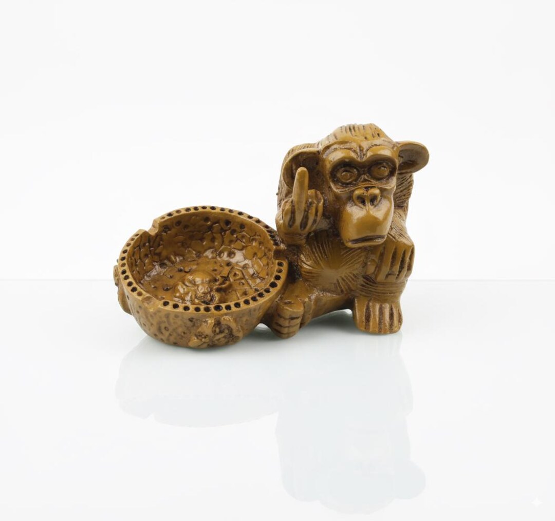 Middle Finger, Monkey and Spider Ashtray, Monkey Ashtray | Funky Mythic ...