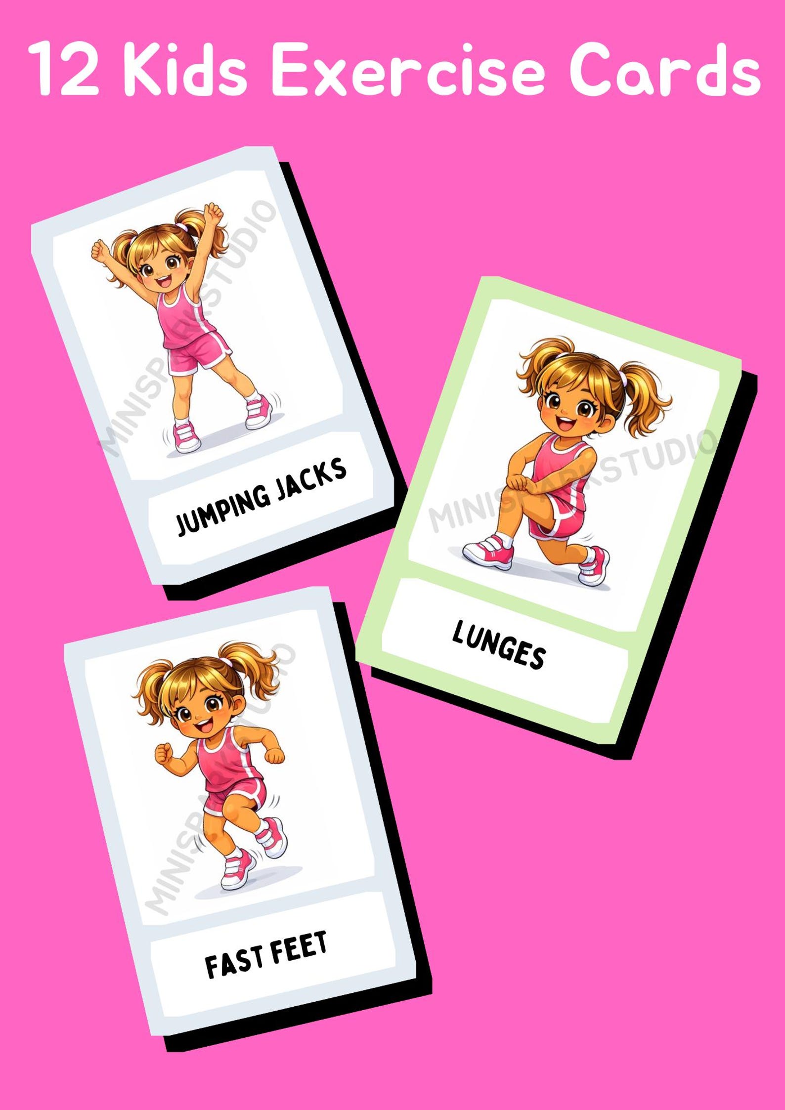 Kids Sport Flashcards - A Fun Way to Exercise With Your Child - Etsy