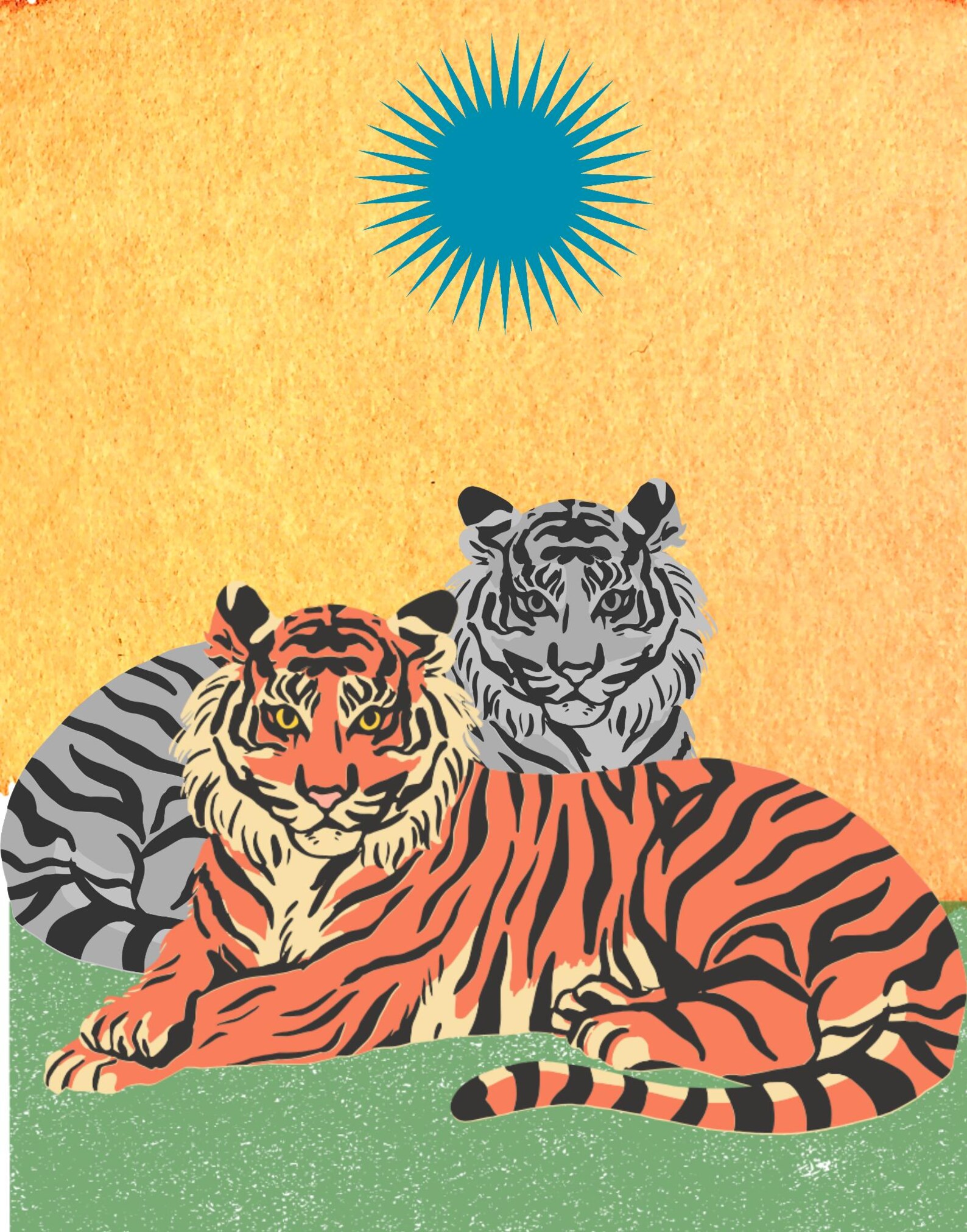 Two Tigers - Etsy