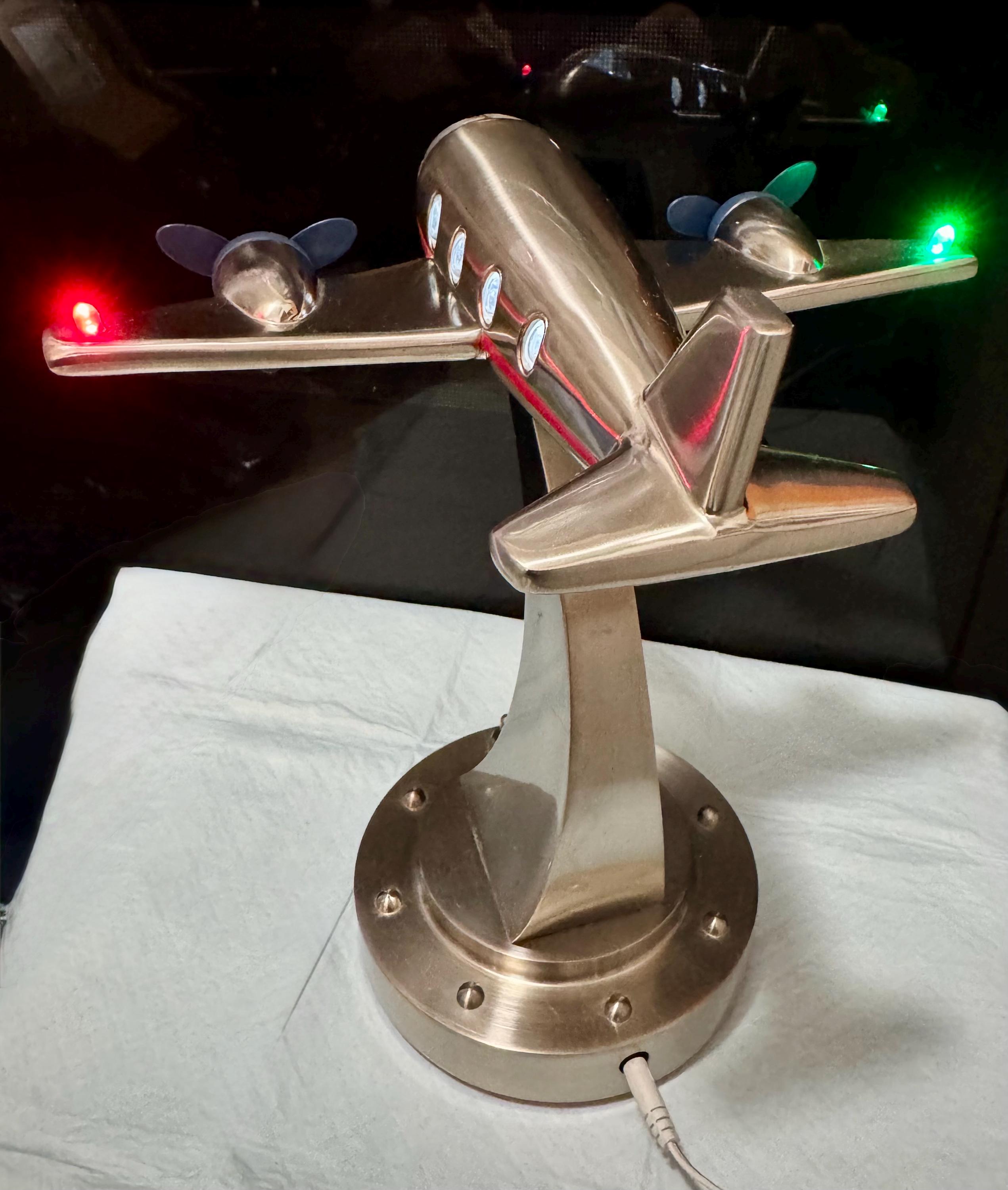 Mcdonnell Douglas DC-3 Twin Propeller Airplane. Night Light/tv Lamp - Etsy
