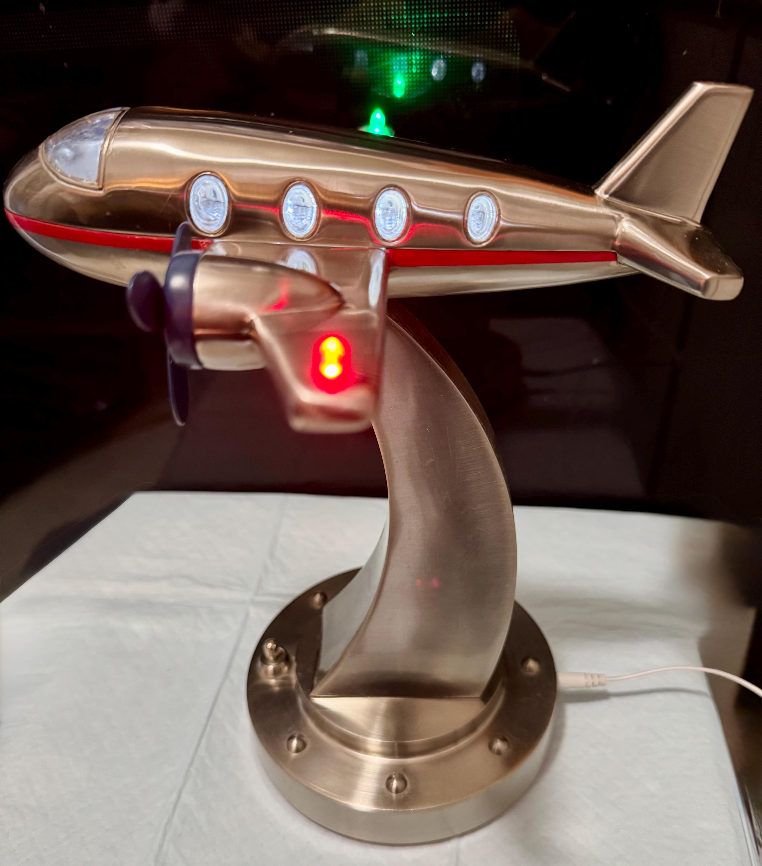 Mcdonnell Douglas DC-3 Twin Propeller Airplane. Night Light/tv Lamp - Etsy
