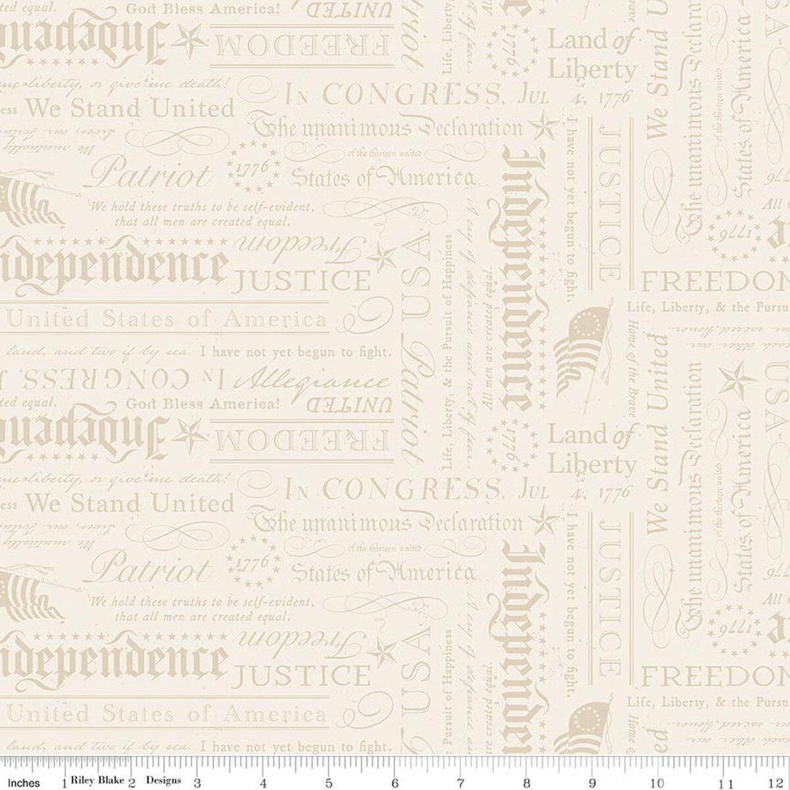 Independence Declaration by Riley Blake Designs - 100% Fine Cotton ...