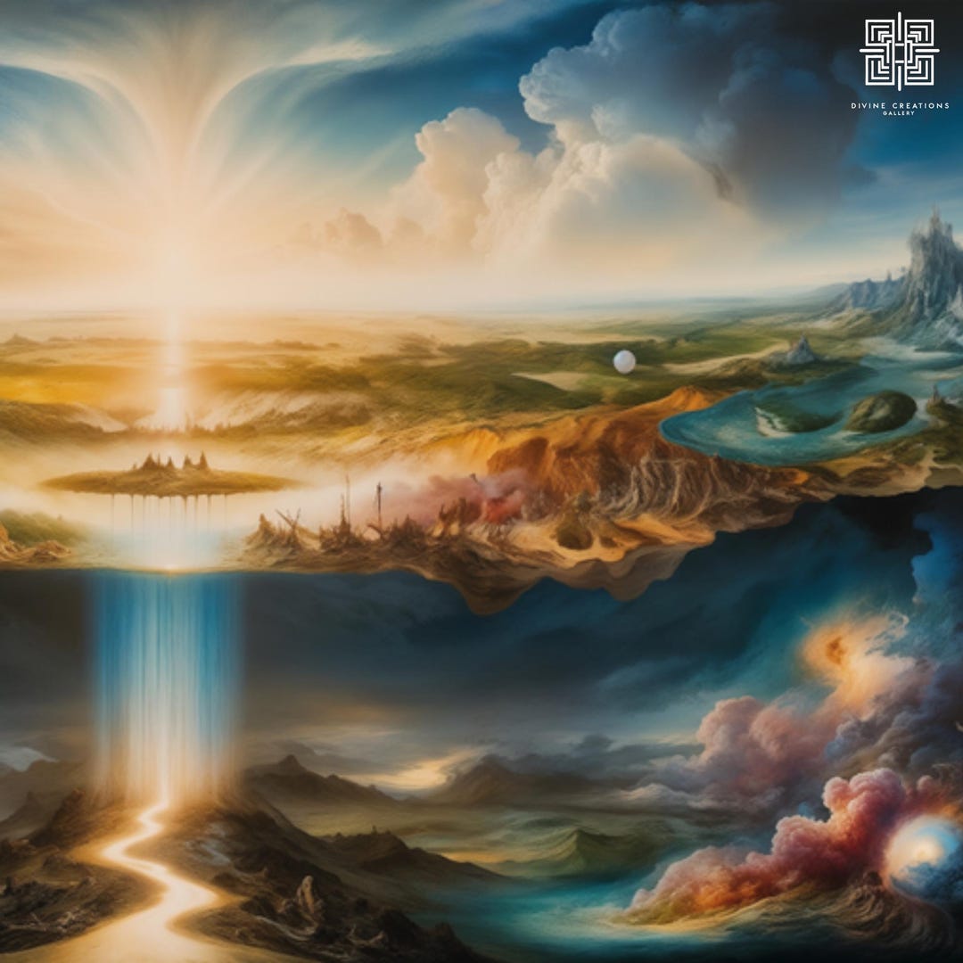 Genesis Print Creation Scene Illustration 1 LDS Biblical Artwork Poster ...