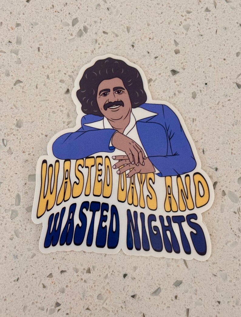 Freddy Fender “wasted Days and Wasted Nights” Vinyl Sticker – Laminated ...
