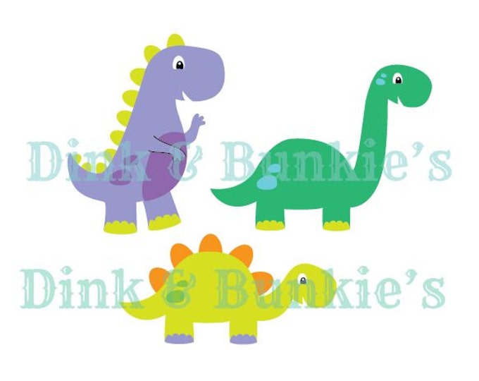 Dinosaurs SVG DXF Die Cutter Template Cricut Silhouette - Etsy