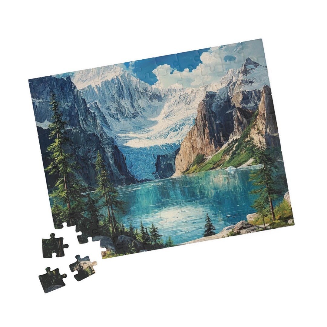 Glacier National Park Montana Scenic Puzzle Tranquil Landscape Stress ...