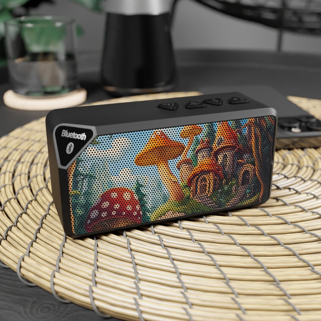 Surreal Magical Fantasy Mushroom House Jabba Bluetooth Speaker Gift for ...