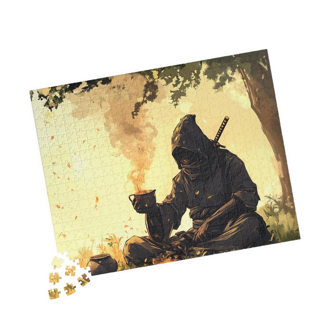 Mysterious Ninja Drinking Tea in the Forest Puzzle (110 252 520 1014 ...