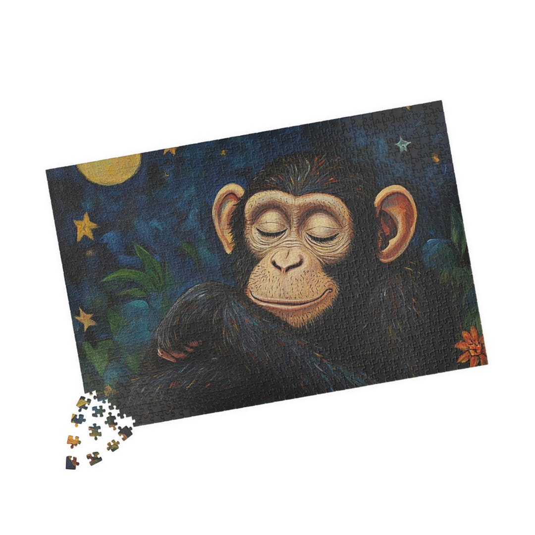 Monkey Sleeping in the Moonlight Surreal Colorful Puzzle (110 252 520 ...