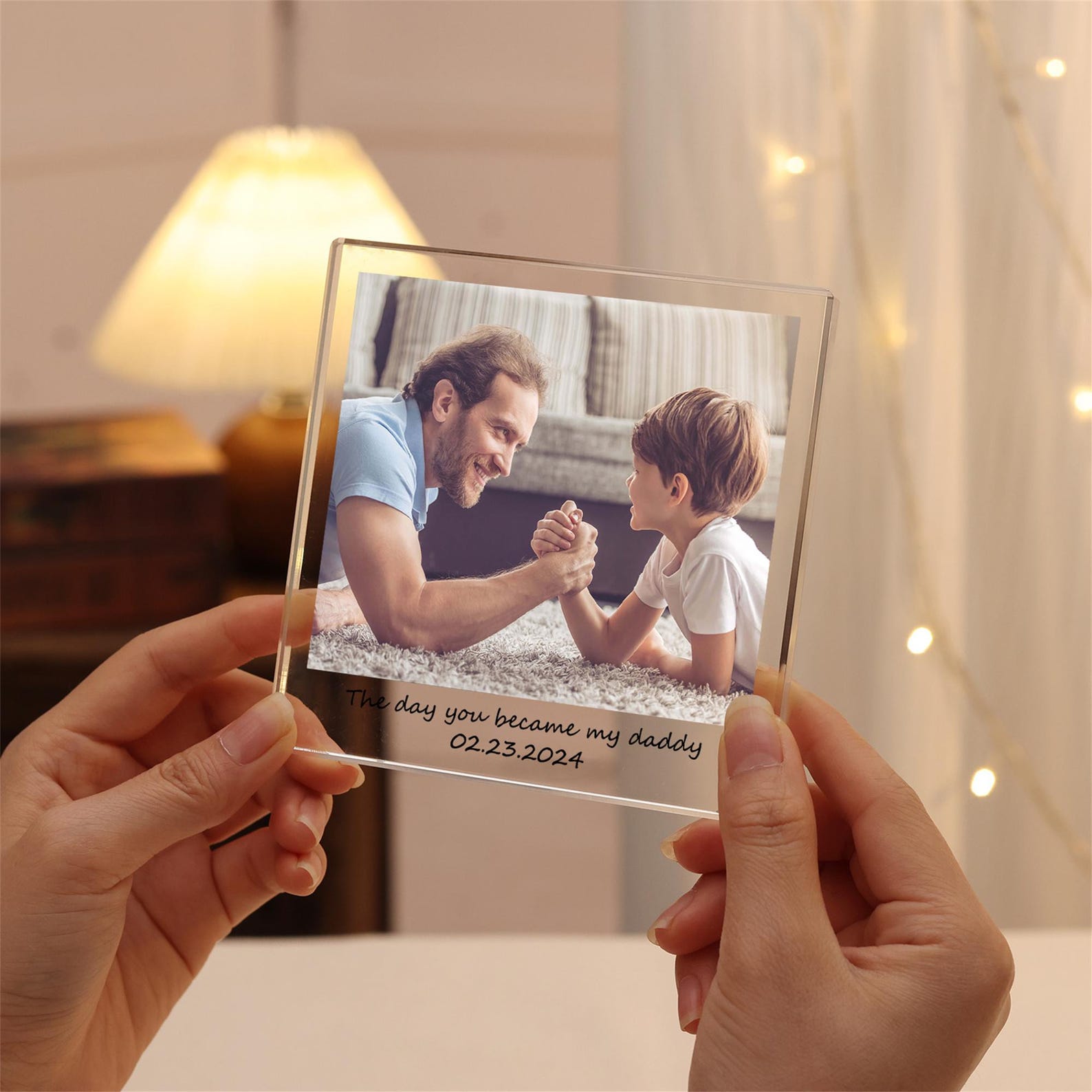 Personalized Photo Block, Custom Acrylic Photo Block, Photo Family Gift ...