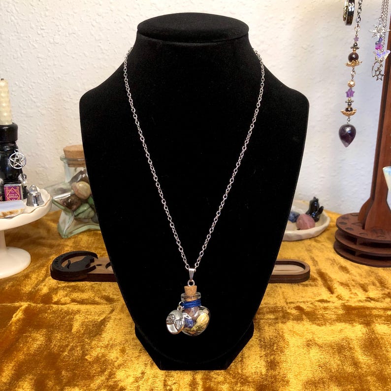 Pinky Promise Spell Jar Necklace | Wearable Mini Spell Jar | Witchcraft ...