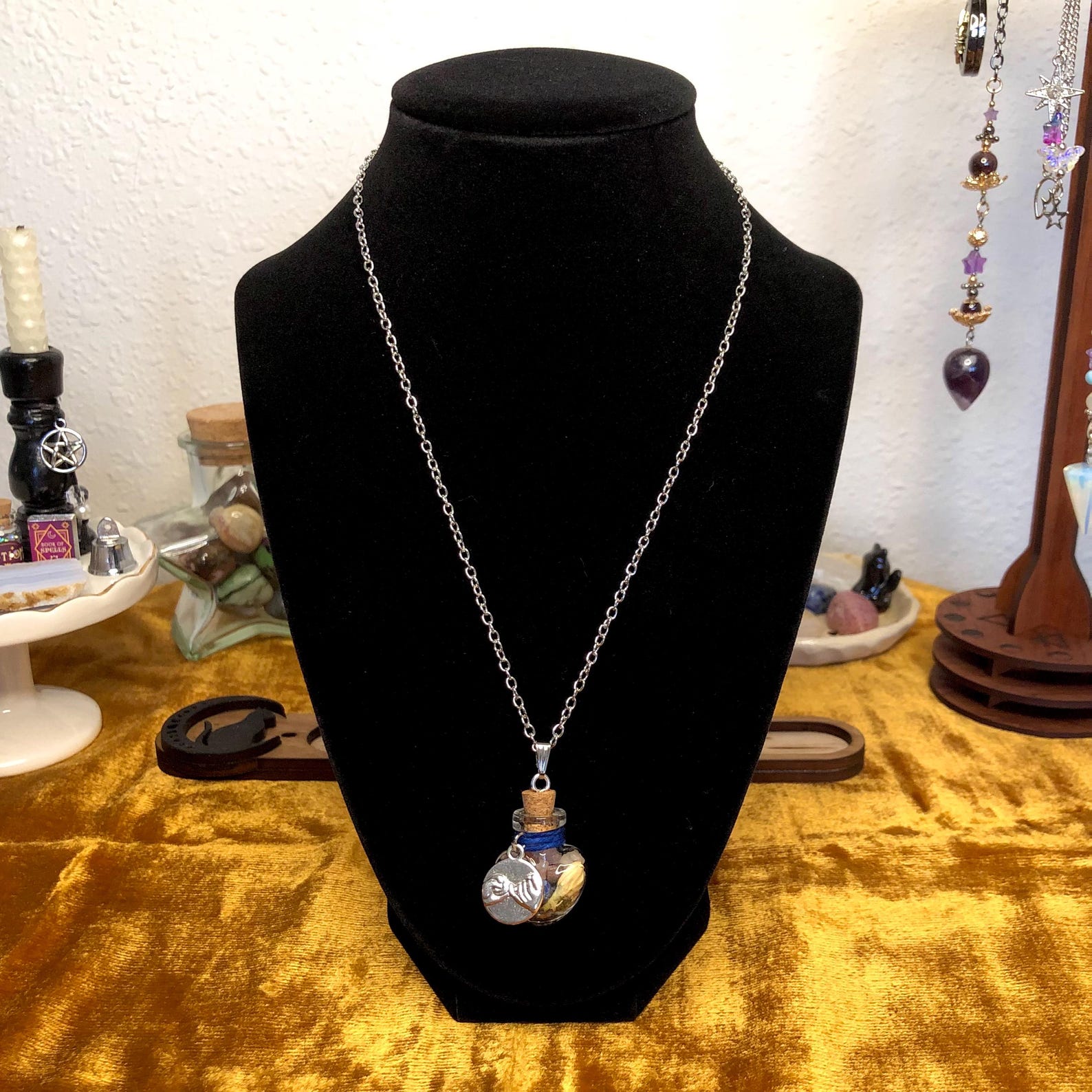 Pinky Promise Spell Jar Necklace | Wearable Mini Spell Jar | Witchcraft ...