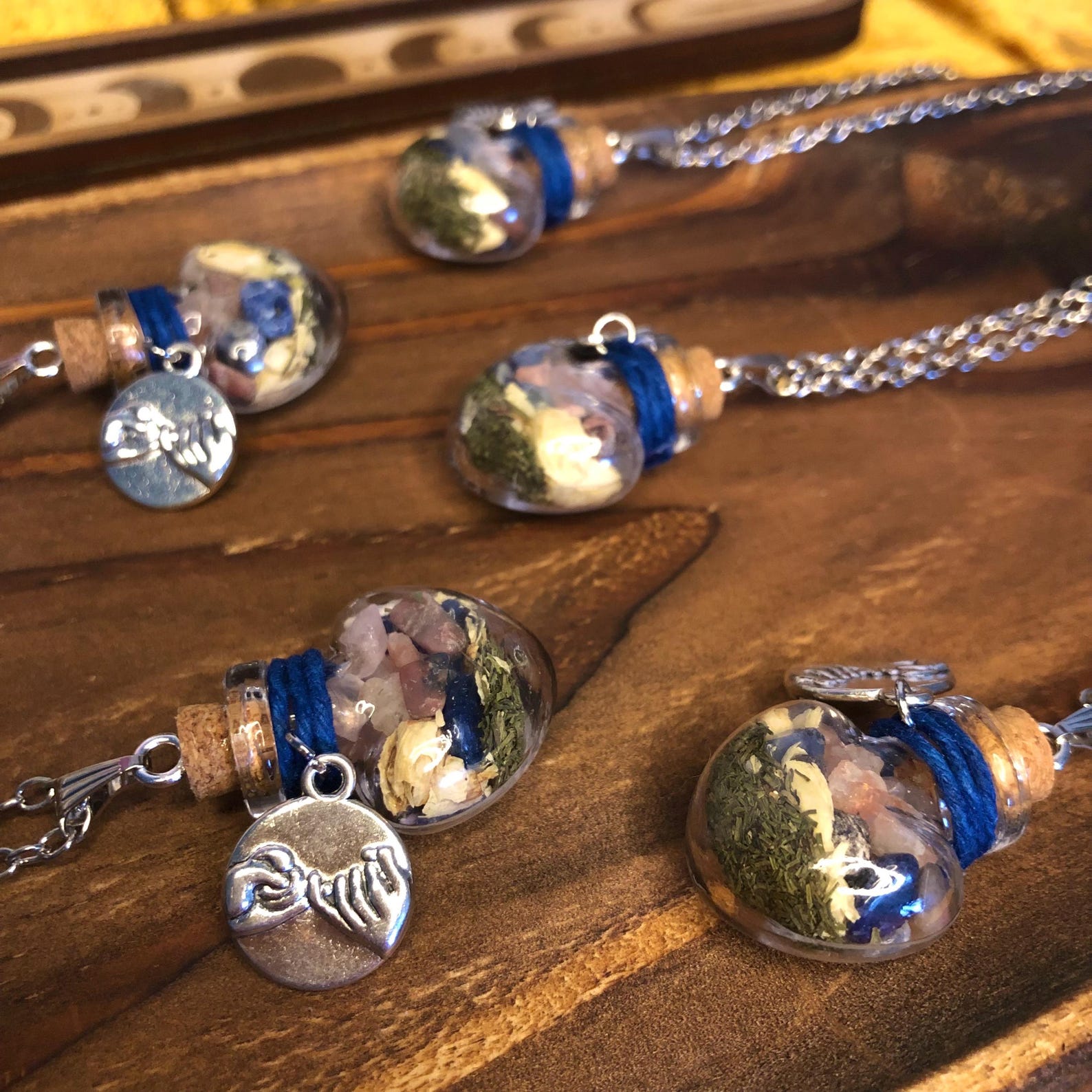 Pinky Promise Spell Jar Necklace | Wearable Mini Spell Jar | Witchcraft ...