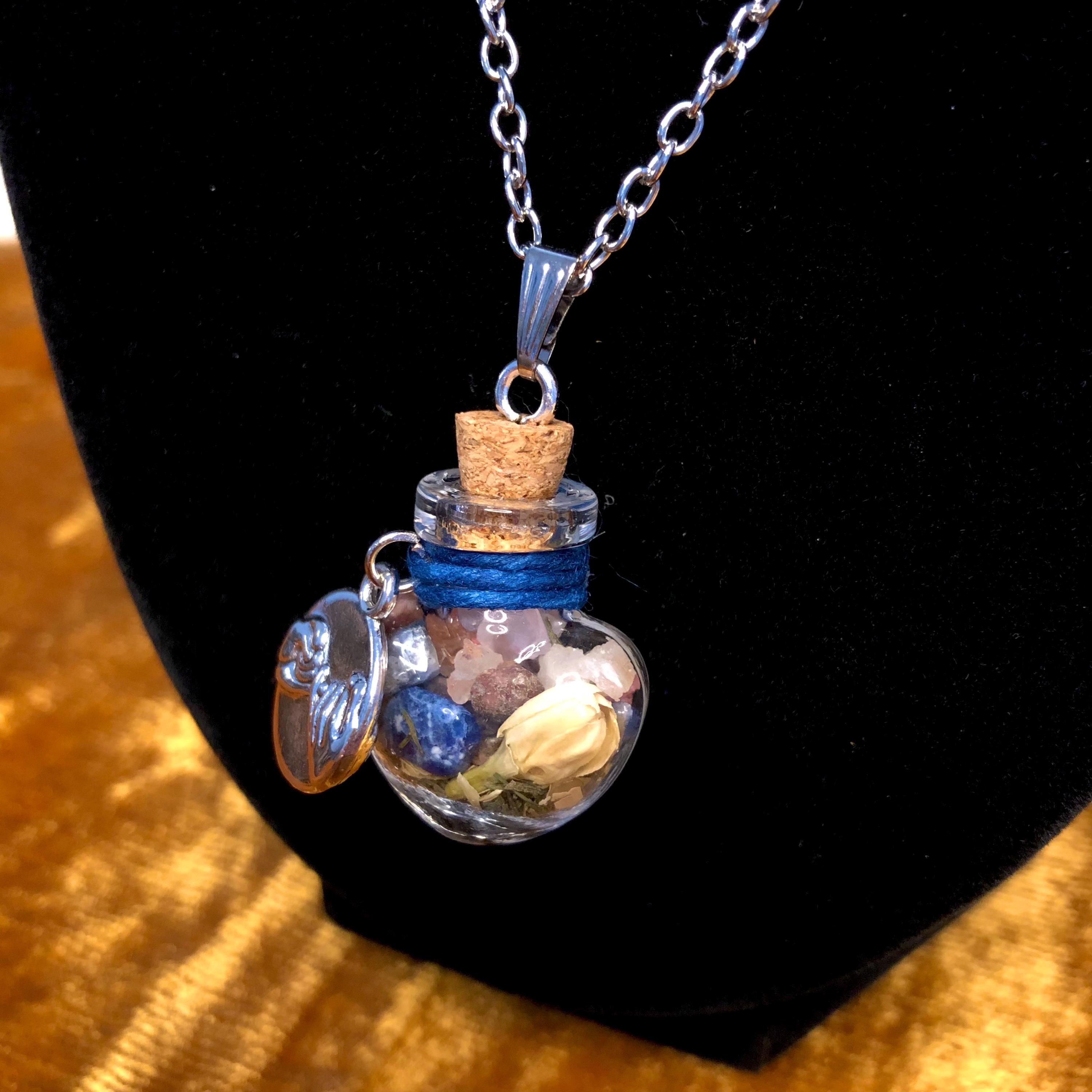 Pinky Promise Spell Jar Necklace | Wearable Mini Spell Jar | Witchcraft ...