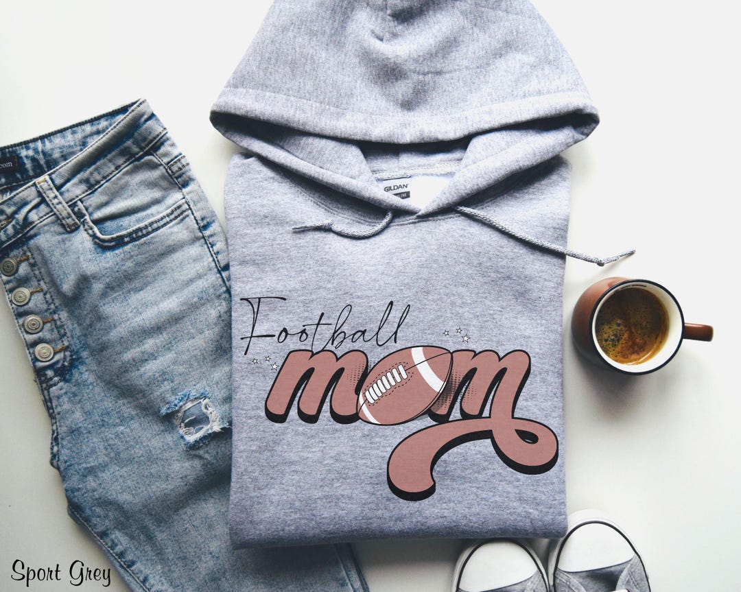 Football Mom Hoodie Gift for Mothers Day Mom Sweater Football ...