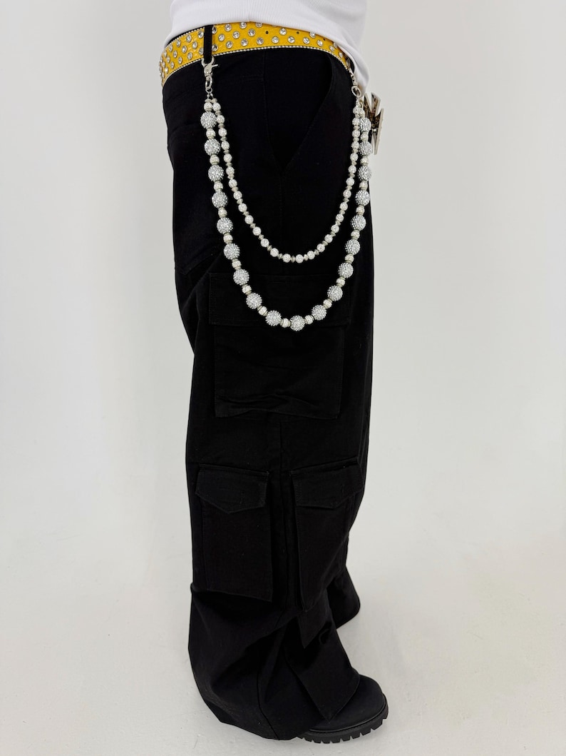 Iced Out Jeans Chain – Luxury Streetwear Accessory - Etsy