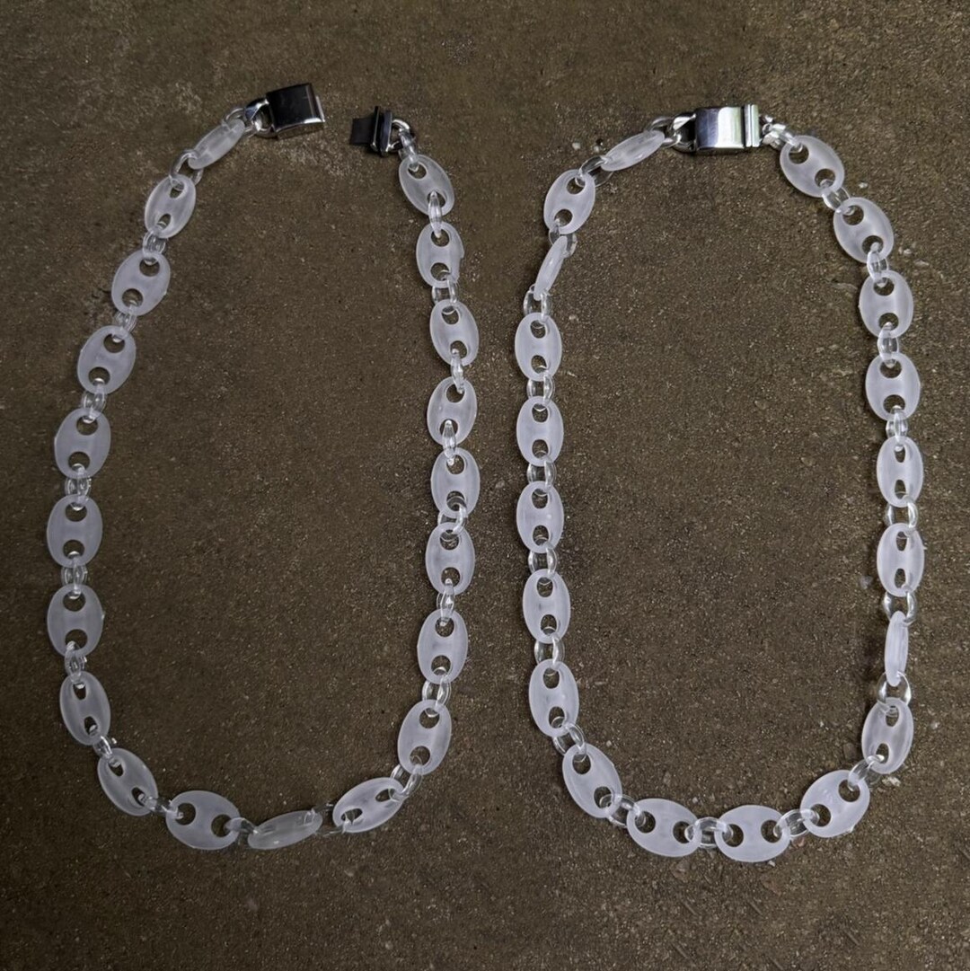Frosted Opal Link Chain - Etsy