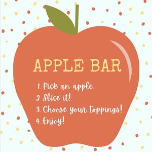 Apple Nacho Bar Sign - Etsy