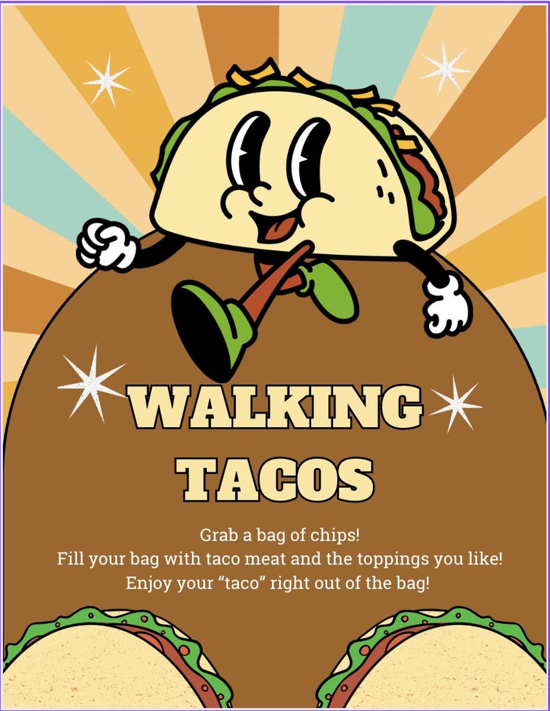 Walking Taco Sign - Etsy