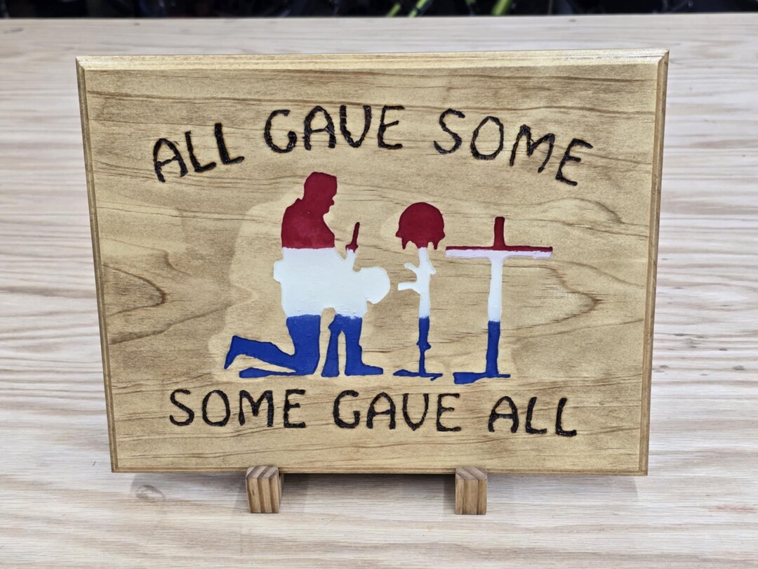 Military "all Gave Some" Sign - Etsy