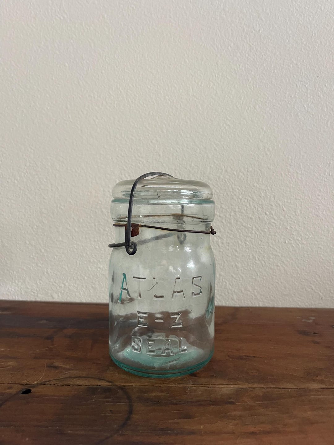 Vintage Atlas Canning Jar With Glass Lid - Etsy