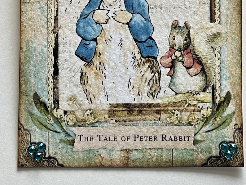 Peter Rabbit Tags, Set of 4 With Crystal Rhinestones. - Etsy