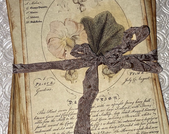 Botanical Ephemera Bundle, Vintage Inspired, 80lb Ivory Cardstock - Etsy